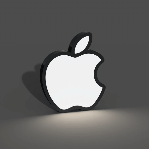 Apple Logo LED Lightbox – 3DPrintingLabDesigns