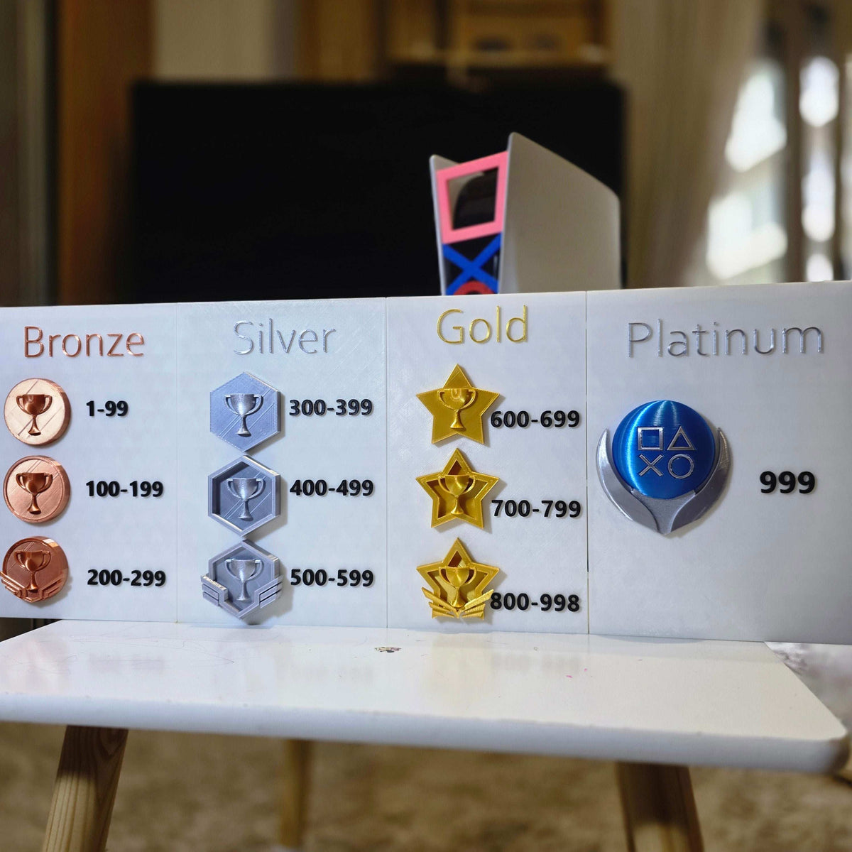PSN Trophy Display – Full Trophy Set (Bronze, Silver, Gold & Platinum ...