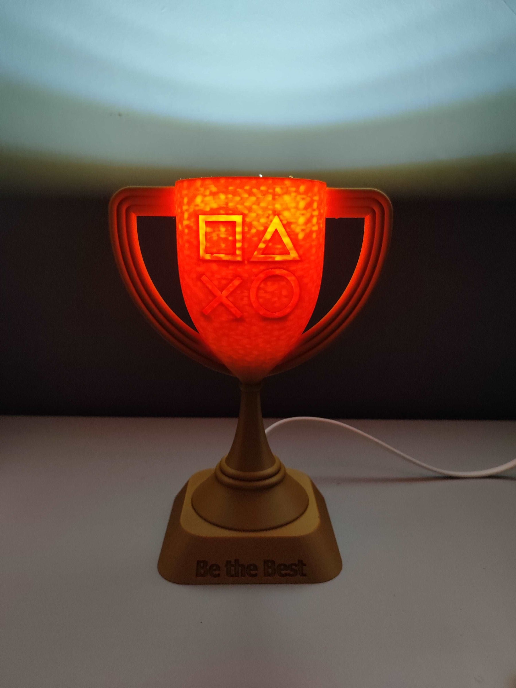 Playstation 5 Achievement Trophies Gold Silver Bronze Platinum LED Lig ...