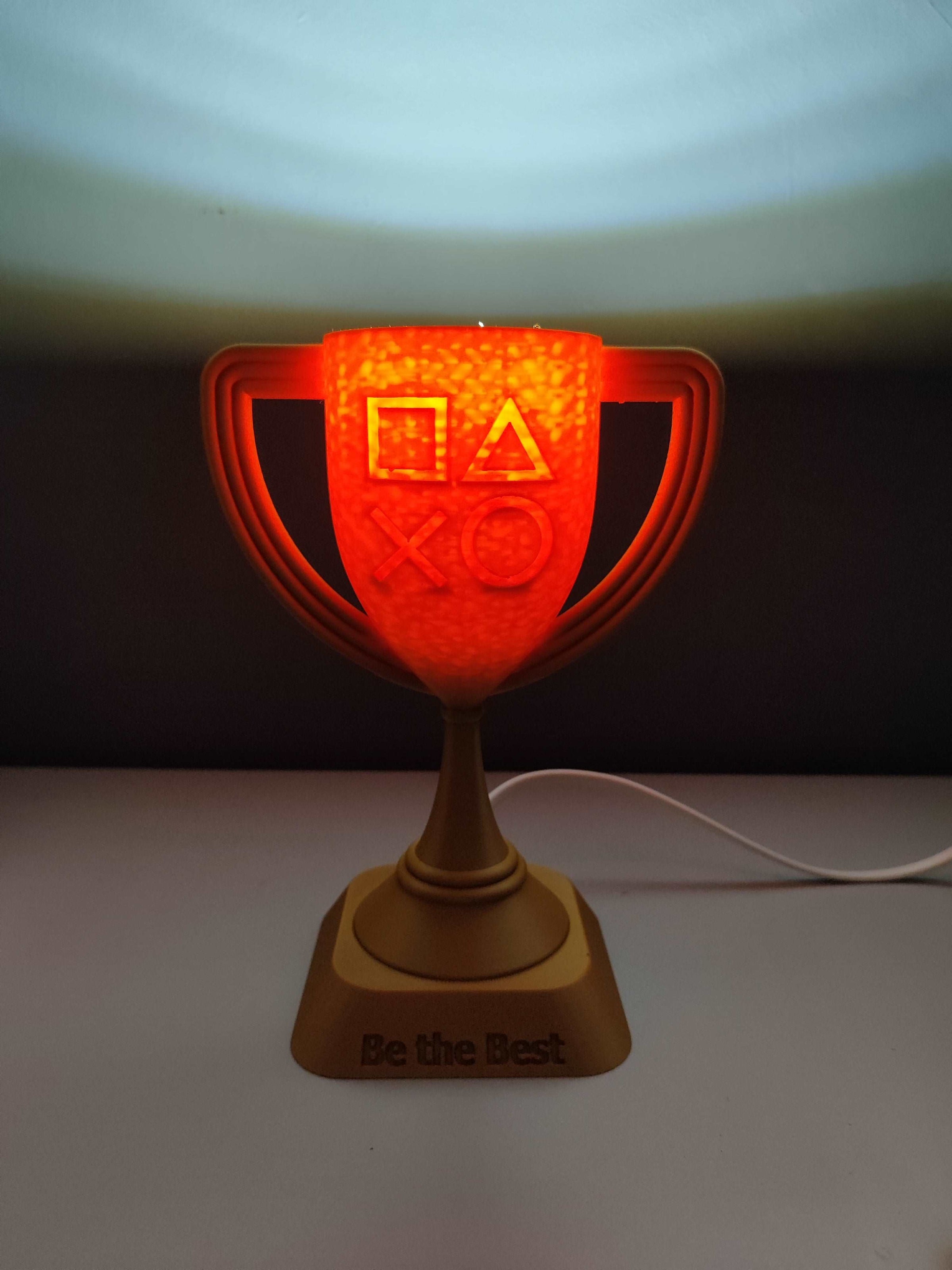 Playstation 5 Achievement Trophies Gold Silver Bronze Platinum LED Lig ...