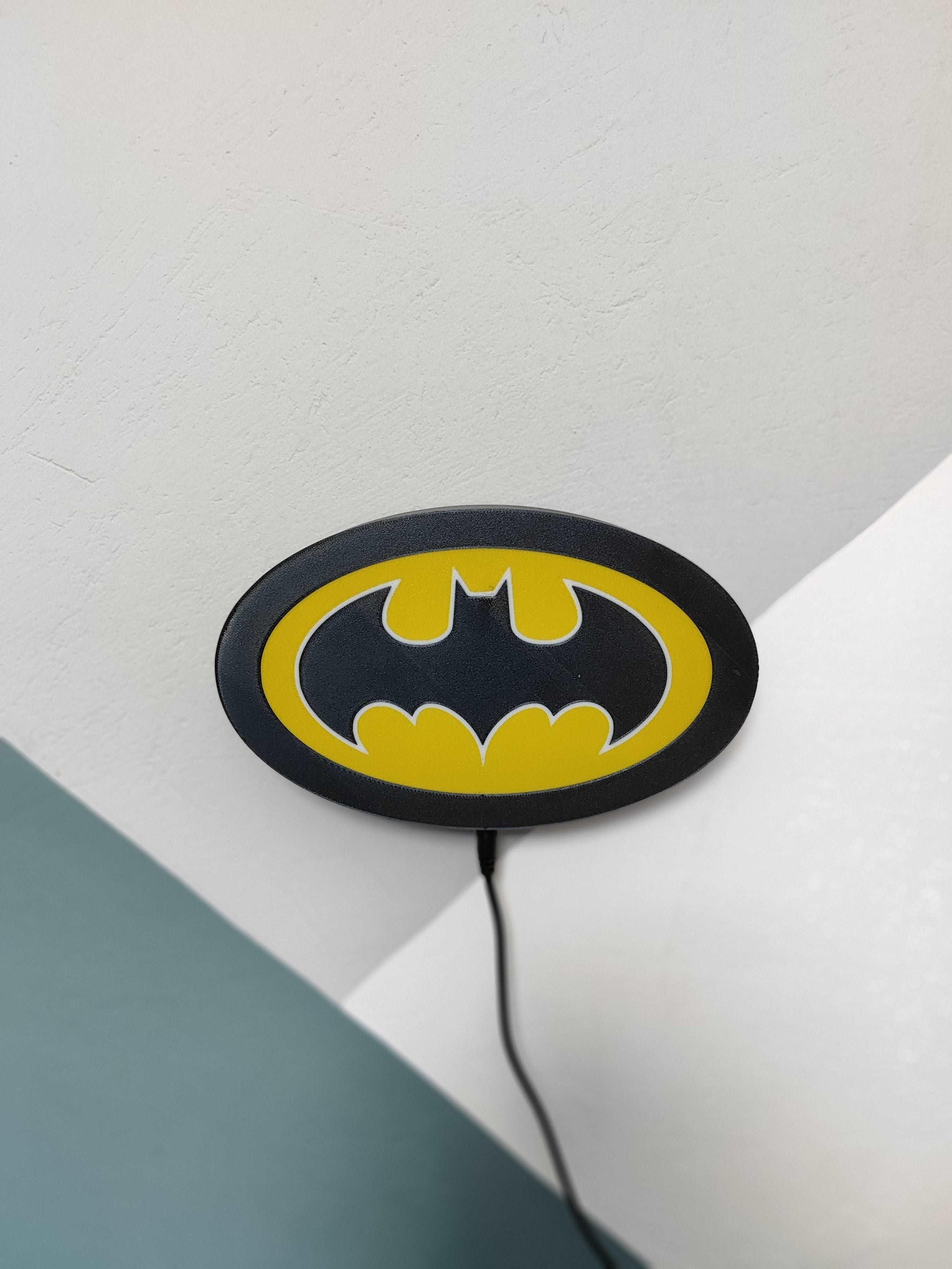 Batman Logo RGB LED Light Sign with Wifi – 3DPrintingLabDesigns