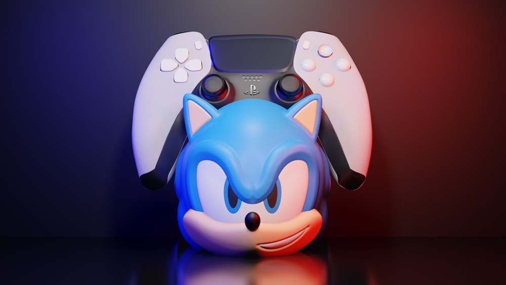 Sonic Controller Holder Stand – PS5, Xbox & Nintendo Switch Pro Compat ...